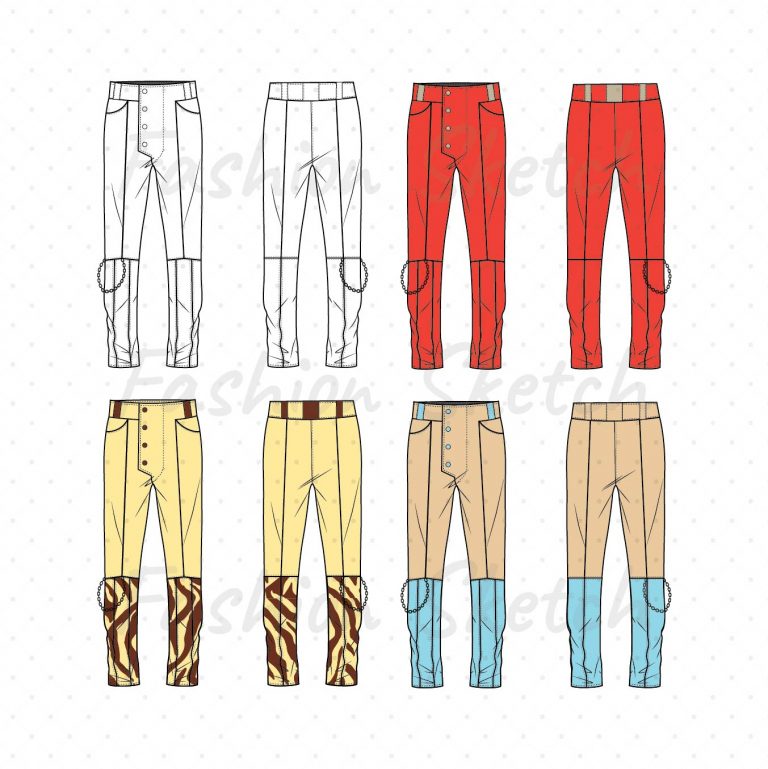 Chain Pants - Fashion Sketch